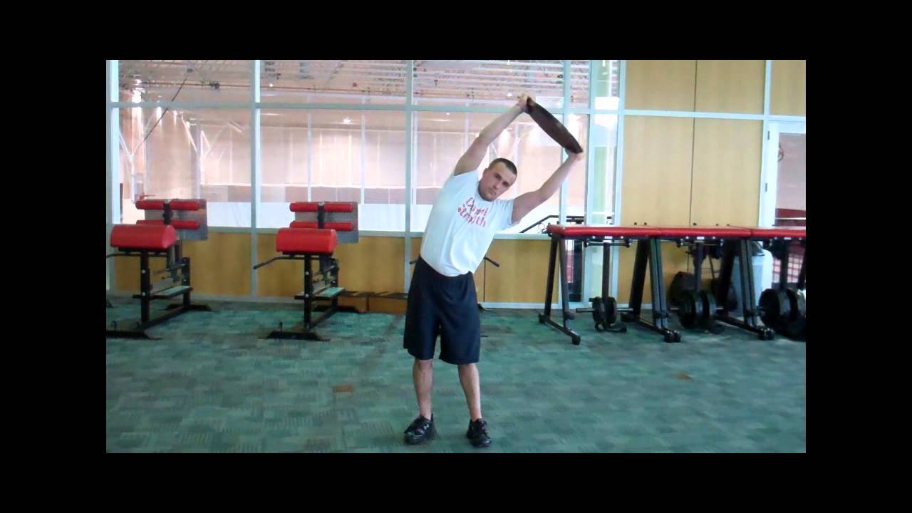 Overhead Plate Side Bend