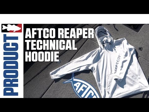 Aftco Reaper Technical Hoodie with Jared Lintner on Clear Lake