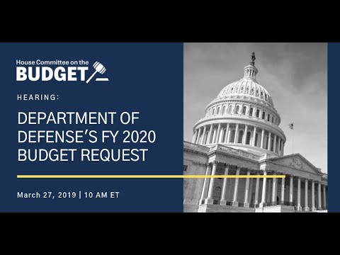 Department of Defense's FY 2020 Budget Request