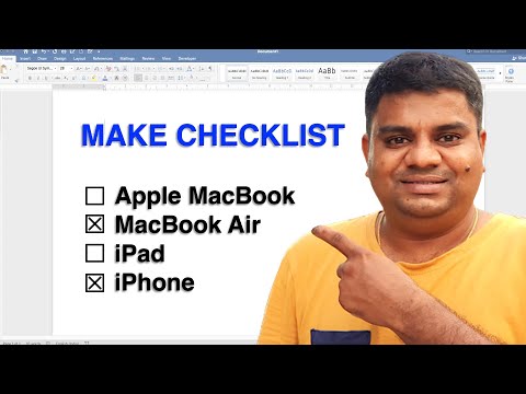 How To Make a Checklist In Word with Boxes