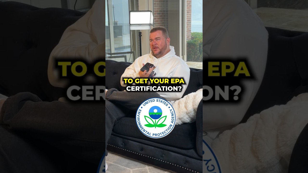 Get An EPA Certification And Make $50 An Hour 🌎