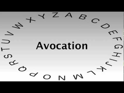SAT Vocabulary Words and Definitions — Avocation