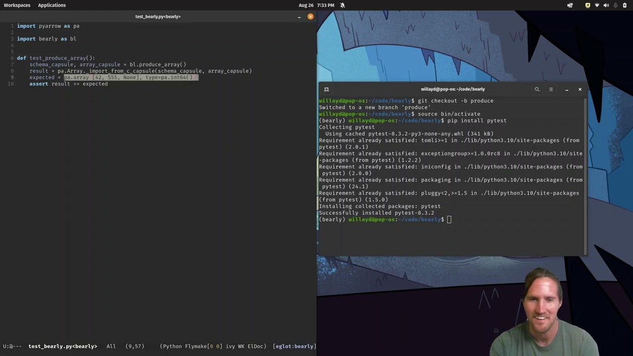 Producing Arrow C Data with nanoarrow