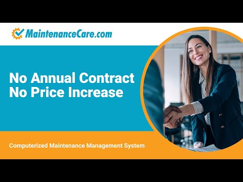 Maintenance Care - No Annual Contract | CMMS and Preventative Maintenance Software