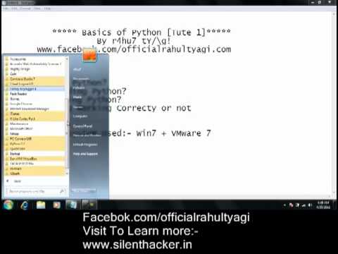 Learning Python with Rahul Tyagi [ Tute 1 How to Download and Install Python]