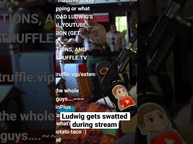 “I was met with the gun of a police officer” - Ludwig gets swatted live ...