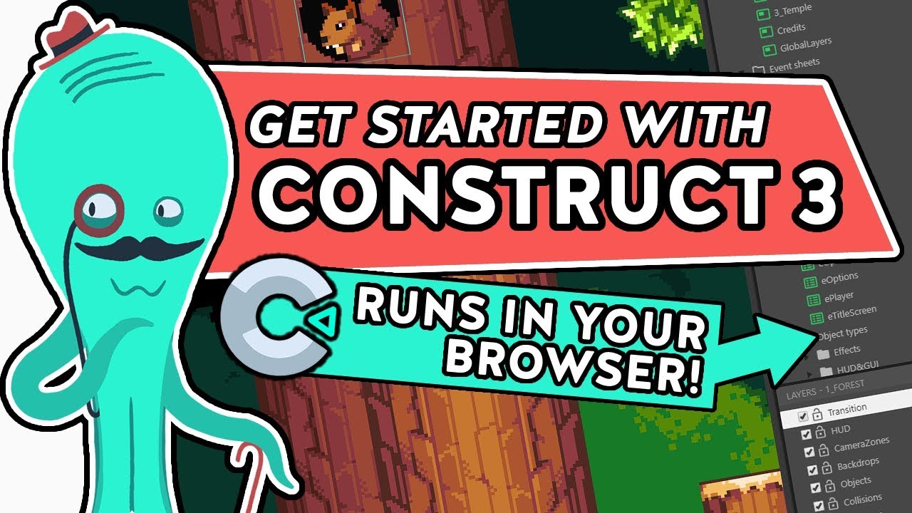 Setting up Construct 3, the browser-based game engine!