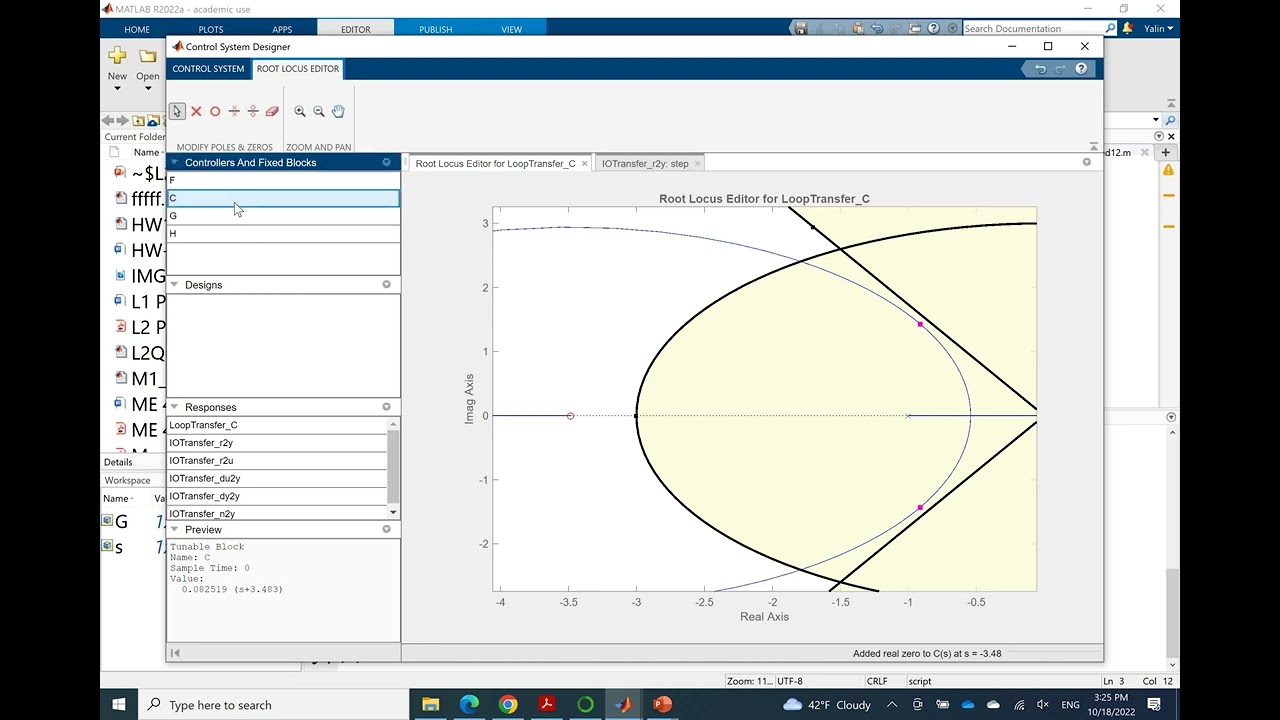 Module 8: lead compensator design using MATLAB