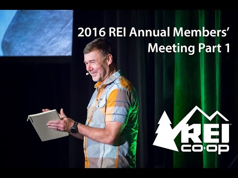 2016 REI Annual Members’ Meeting, Part 1