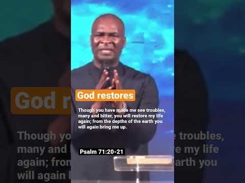 God restores #shorts #apostlejoshuaselman #restoration #again #godiswithyou