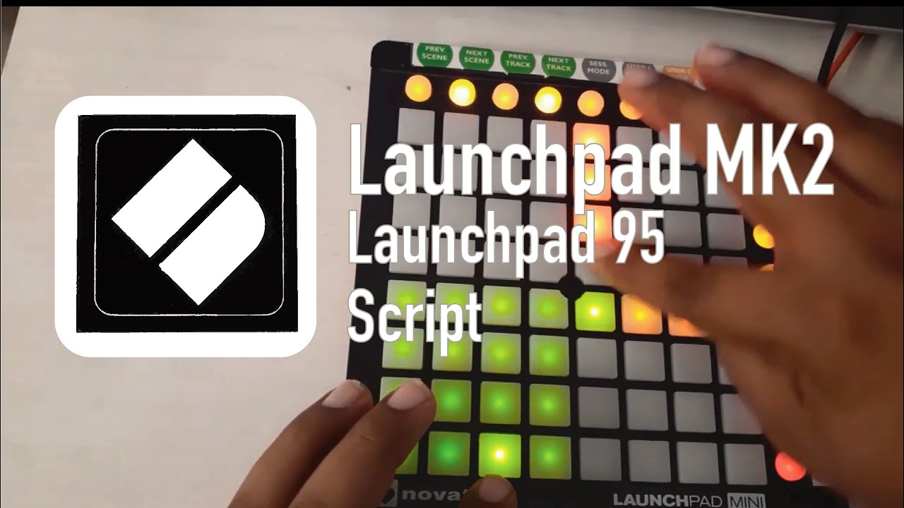 Launchpad mini mk2 ft launchpad 95 script step sequencer drum machine / push emulator