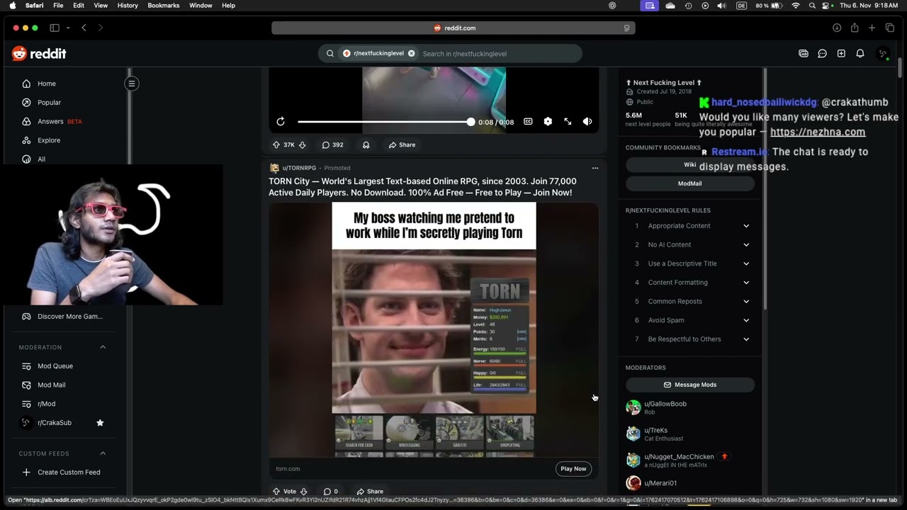 [Day 9] 5 Minutes of Reddit with CRAKATHUMB | Quick Scroll (Visited r/nextfuckinglevel)