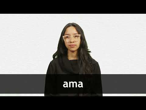 How to pronounce AMA in Latin American Spanish