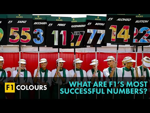 What are Formula 1's most successful race numbers? (F1 Colours)