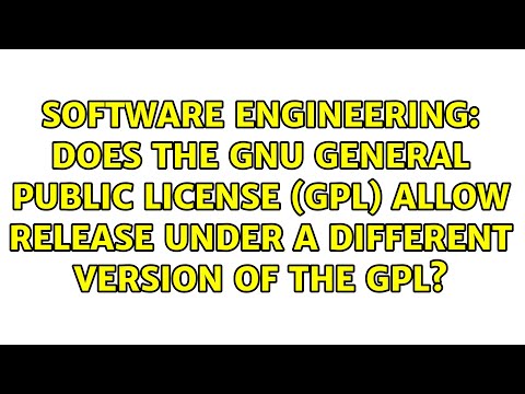 Does the GNU General Public License (GPL) allow release under a different version of the GPL?