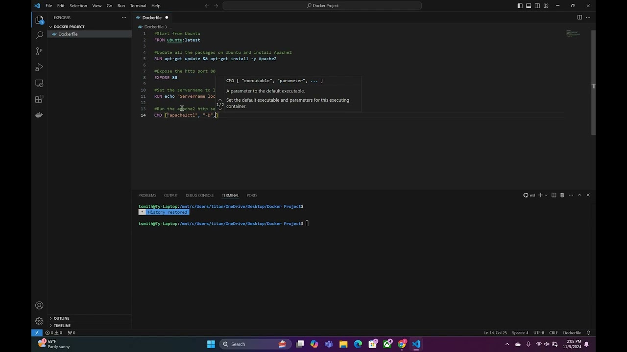 Dockerizing an Apache Web Server Tutorial