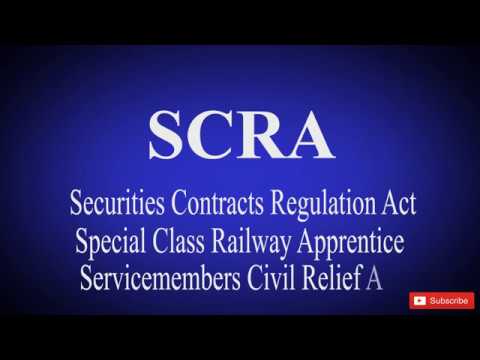 Full form of SCRA