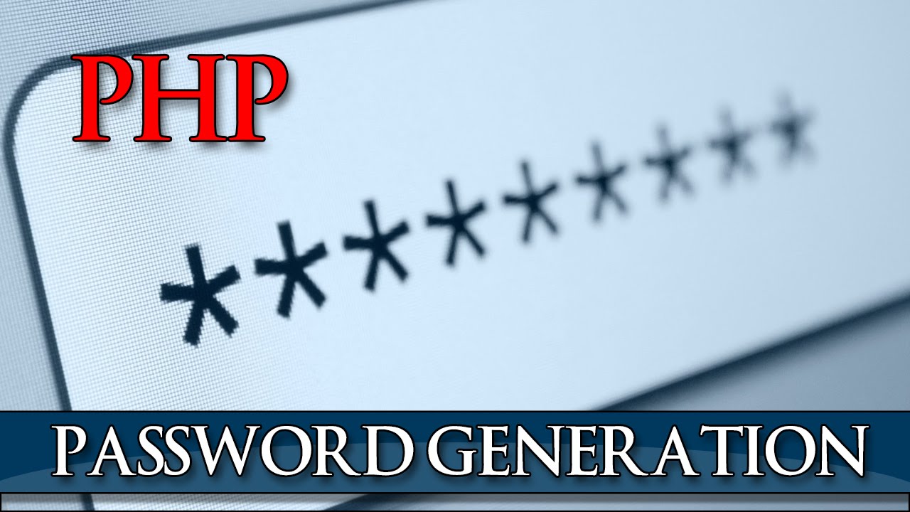 PHP Simple password generation script