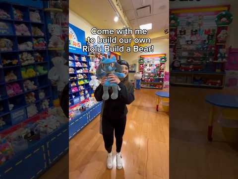 The Riolu Build a Bear is the best one yet 🥹 #riolu #buildabear #pokemon #pokemoncommunity