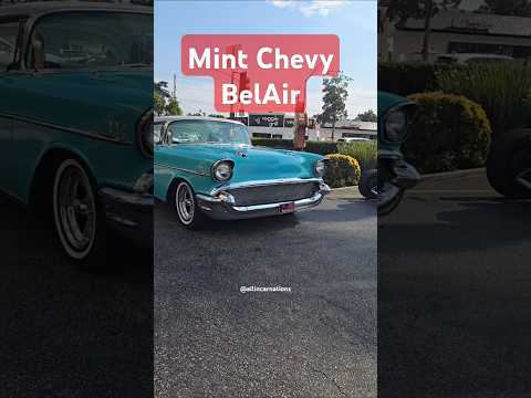 Mint Chevrolet BelAir What's the model year? #car #cars #oldschool #vintage #automobile #classic #v8