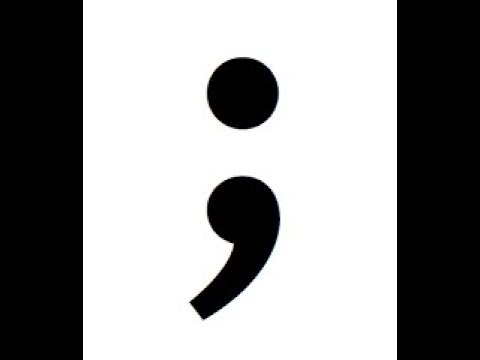 14.5 Why use a semi colon not a comma?