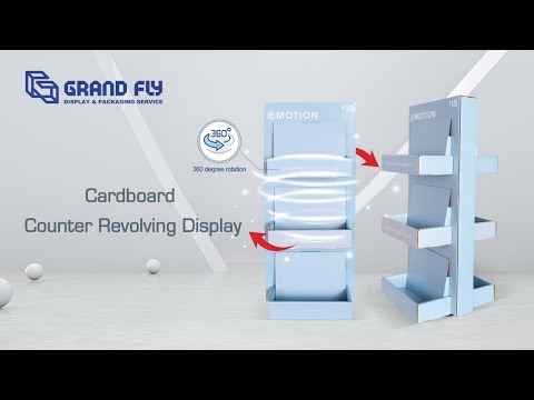 Cardboard Counter Revolving Display, Spinning Counter Top Display Unit