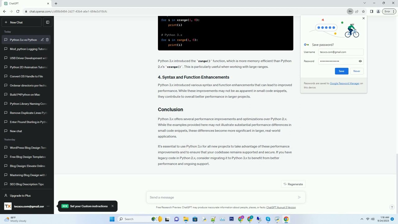 Performance Python 3x vs Python 2x