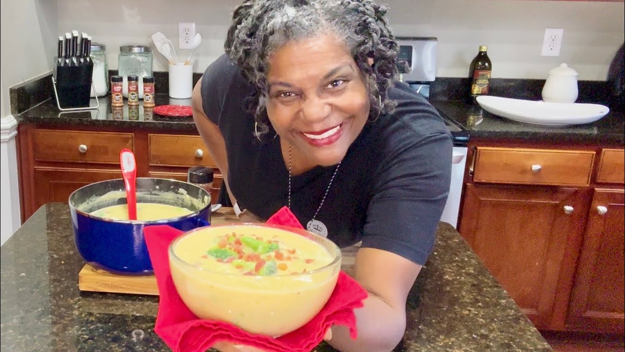 CREAMY, Rich Broccoli Cheddar Potato Soup in Minutes! (NO Heavy Cream)