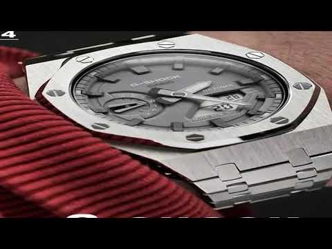 For G-SHOCK GA2100/GA2110 GAB2100 gen4 Stainless Steel Case Bezel Rubber Strap Replacement Mod Refit