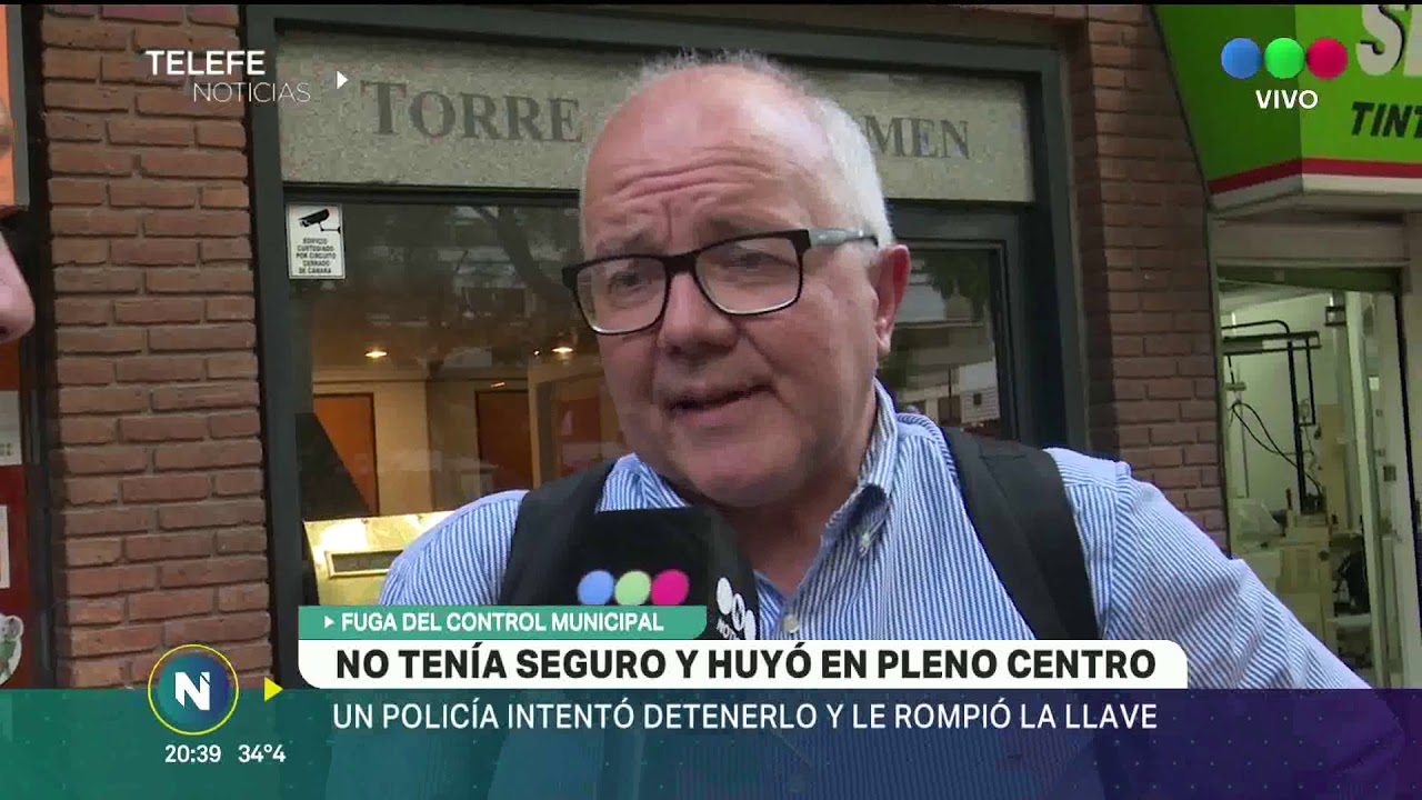 Quiso evadir un control policial y casi atropella a inspectores municipales