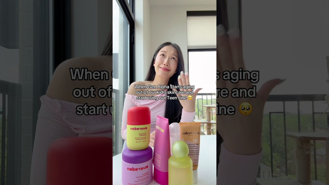 They grow up so fast 🥺 #genalpha #skincareroutine #preppyskincare #skincareforbeginners