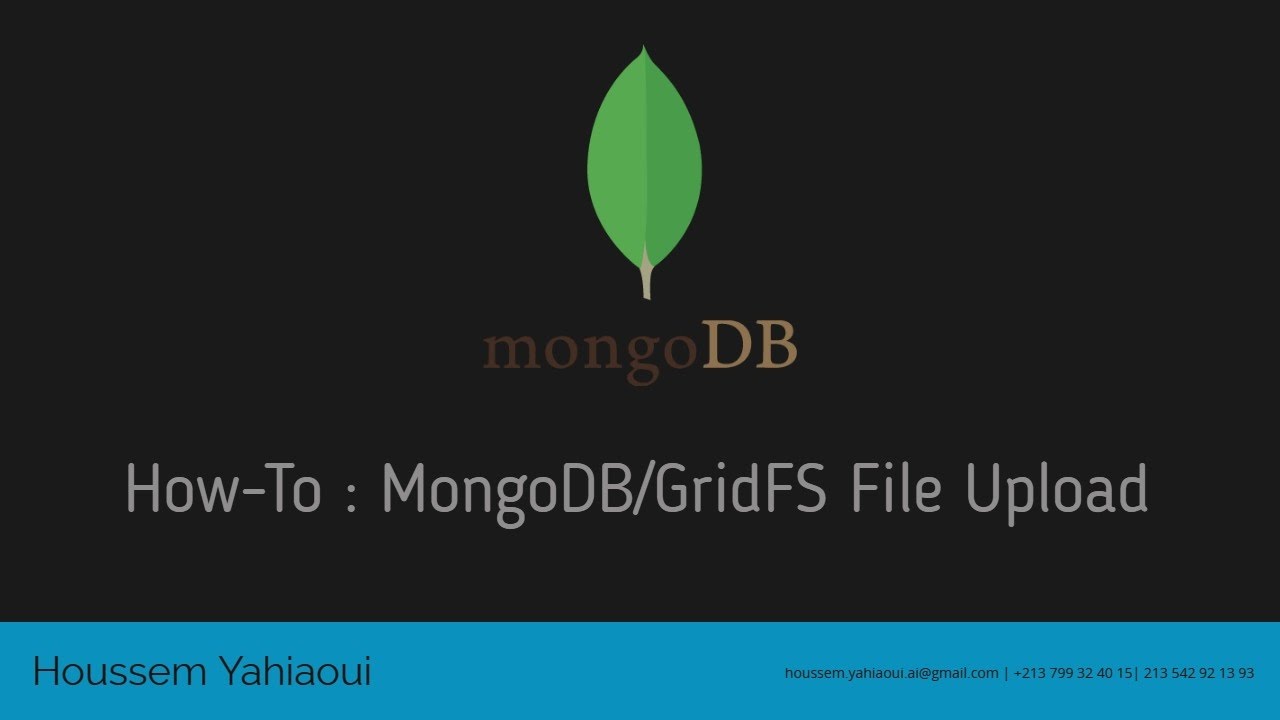 How-to : MongoDB File Upload with NodeJS and GridFS