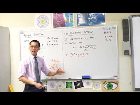 The Quadratic Formula (Definition & example question)