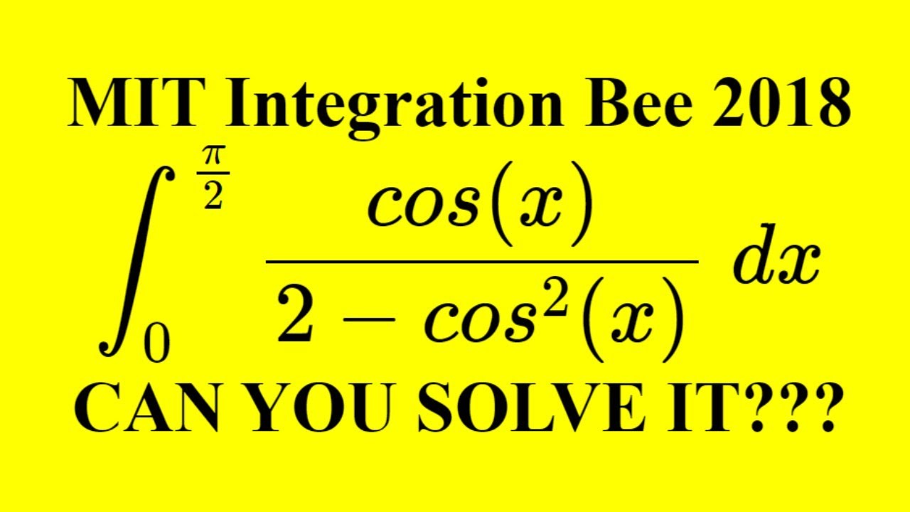 MIT Integration Bee 2018 #16