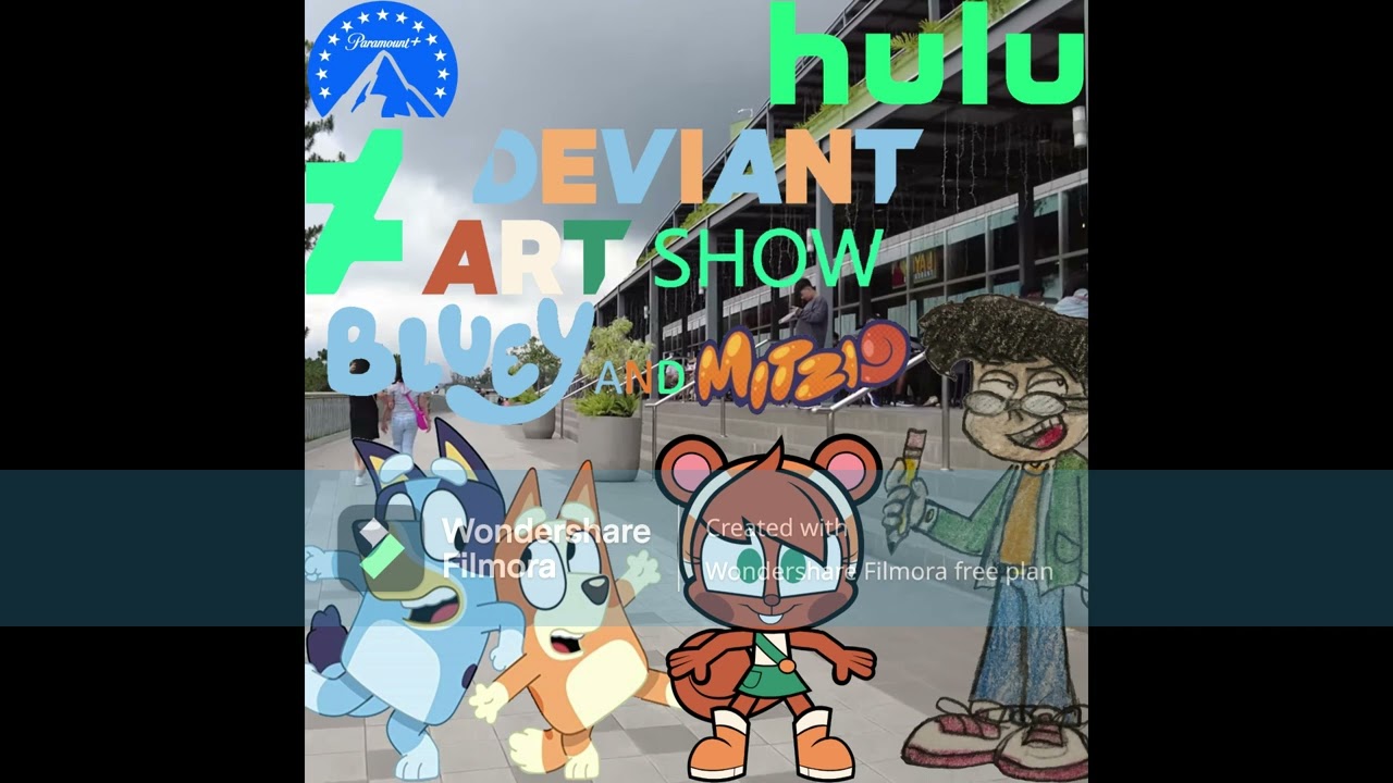 THE BEACH 2 (DEVIANT ART SHOW BLUEY AND MITZI)