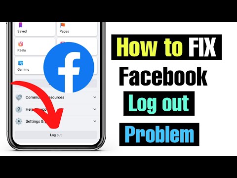 Fix facebook logout problem | facebook logout problem solve | facebook logout button not working