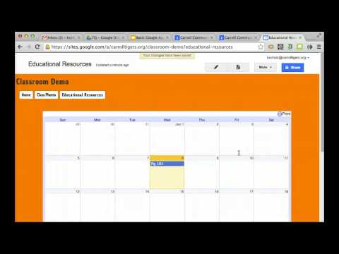 How to Embed Google Calendar into Google Site