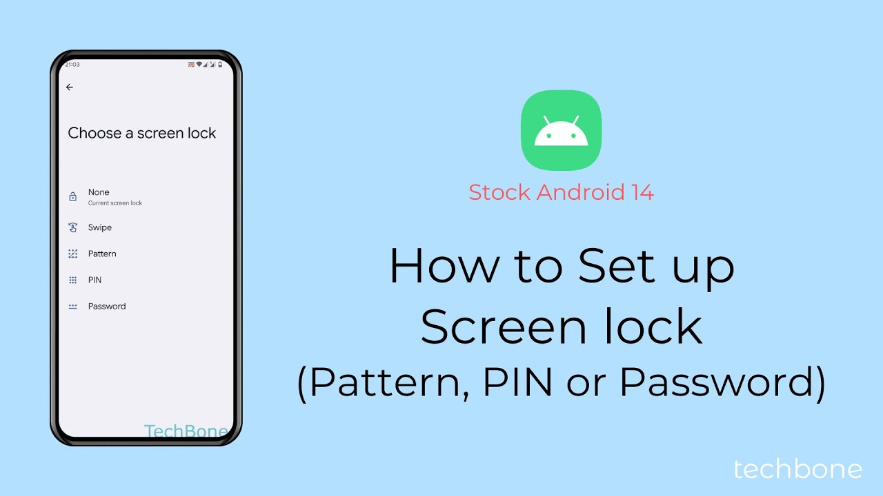 How to Set up Screen lock with Pattern, PIN or Password [Android 14]