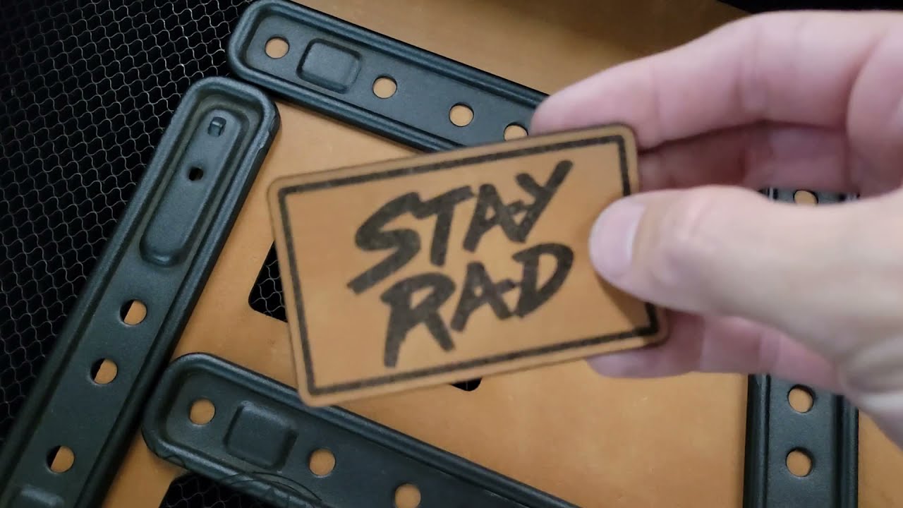 Quick leather patch run on the Glowforge Pro.