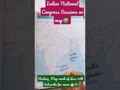 INC sessions map work class 10 #shortsvedio of maps
