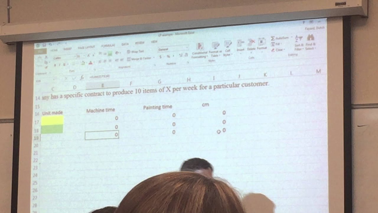 Linear Programming Case Study