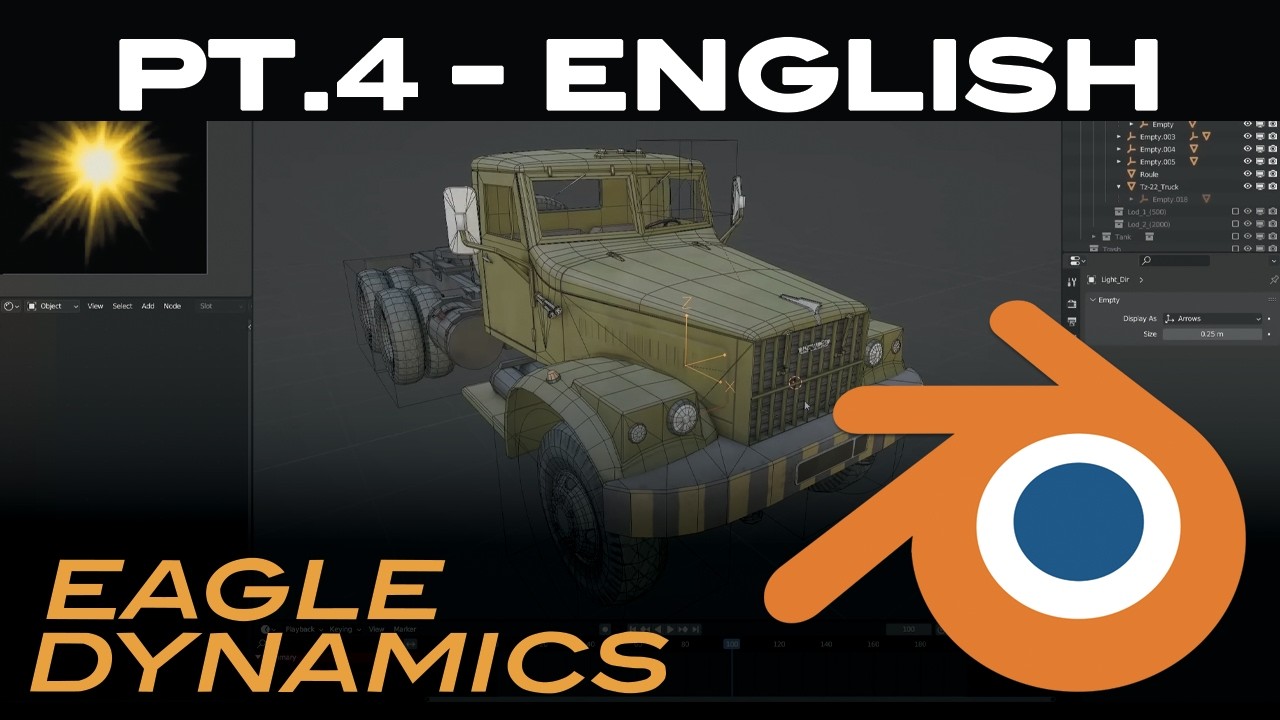 DCS Blender Exporter Part IV: Lighting, Damage and More - ENG