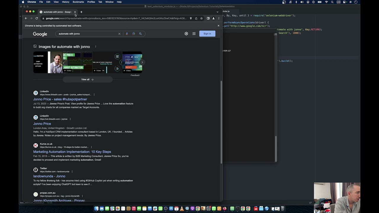 Making Node JS Selenium Javascript code more modular and cleaner. Calling the webdriver.