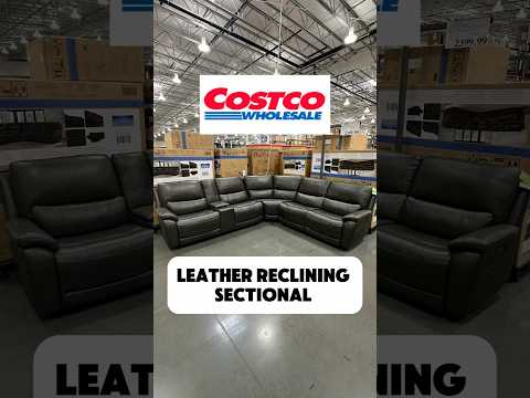 Costco Find July 2024: Leather Power Reclining Sectional #costco #homefurniture #shorts
