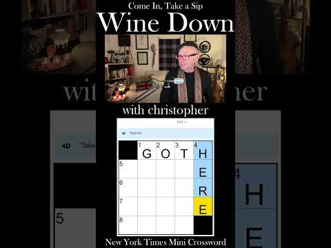 The HUMPDAY Mini Crossword!😅 Come in, Take a Sip, & Wine Down! Let's Solve This Together! 🍷 #shorts