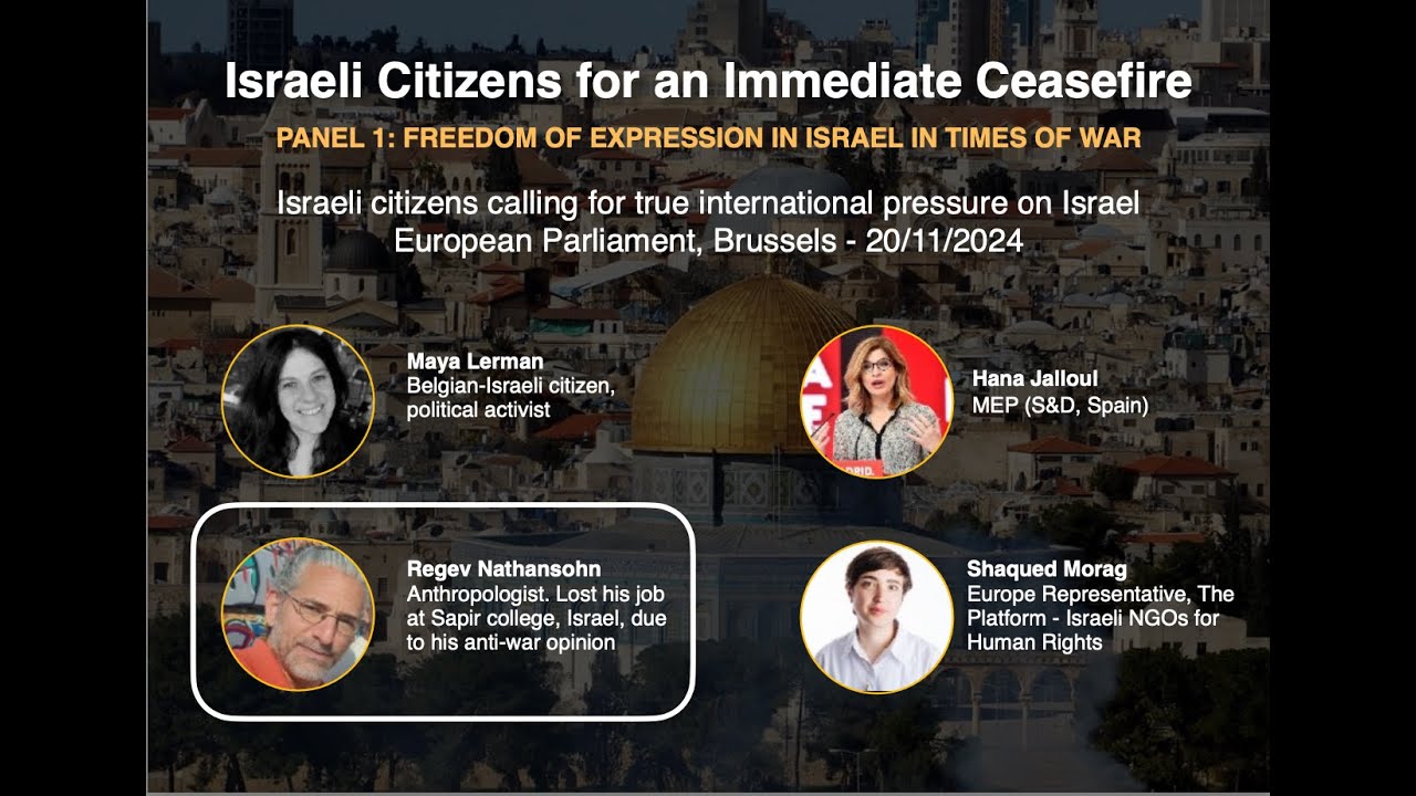 Regev Nathansohn, di “Cittadini Israeliani per una Vera Pressione ...