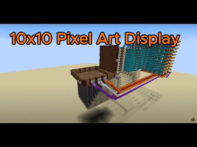 10 x 10 pixel art display Minecraft Map