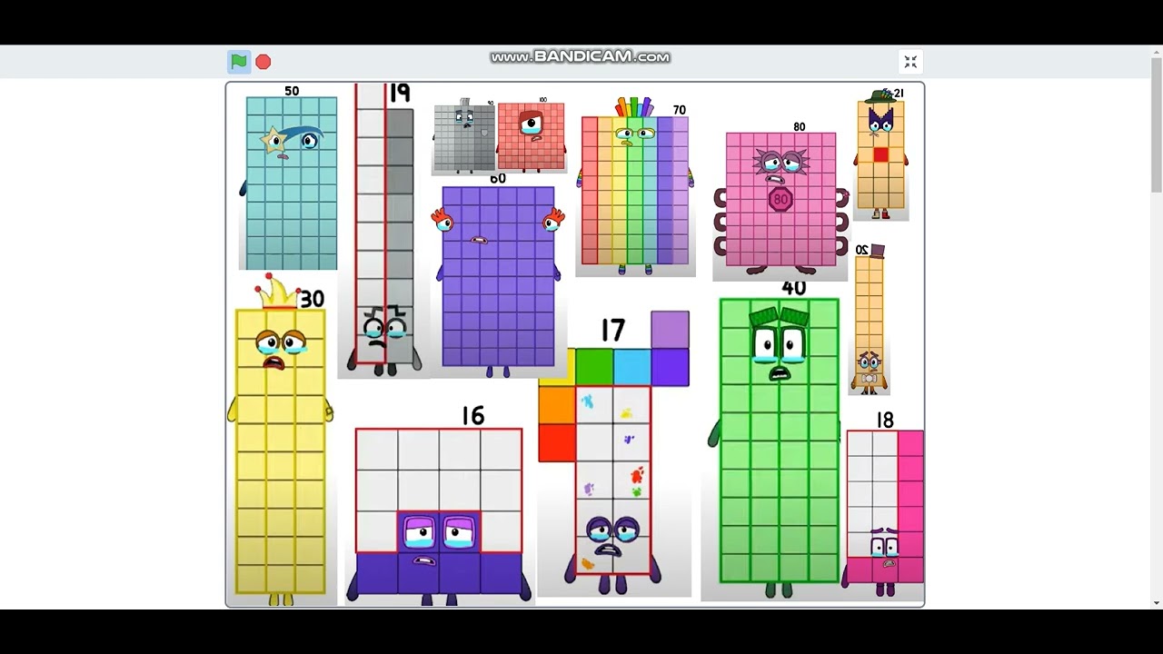 numberblocks crying 30-100