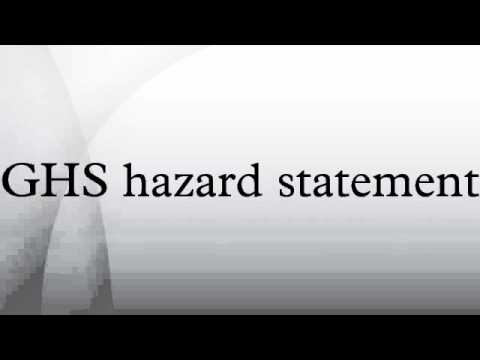 GHS hazard statement