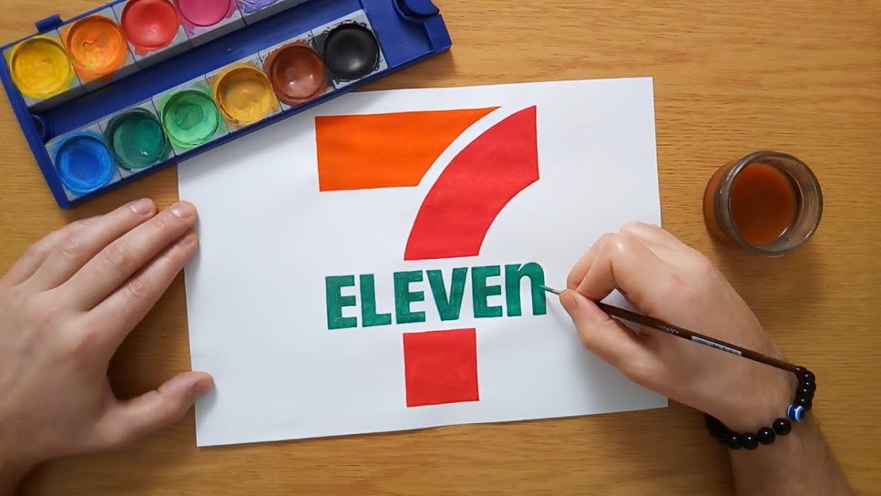How to draw the 7-Eleven logo - セブン-イレブン
